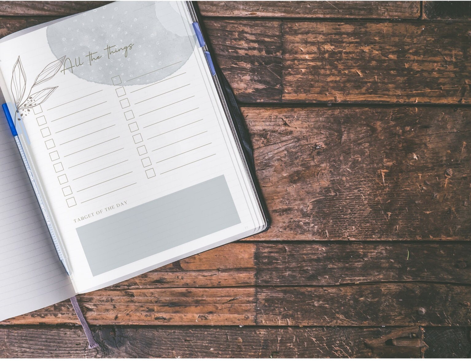 DIGITAL Journal Simple Daily Planner Life Resolution Goals Gratitude to ...