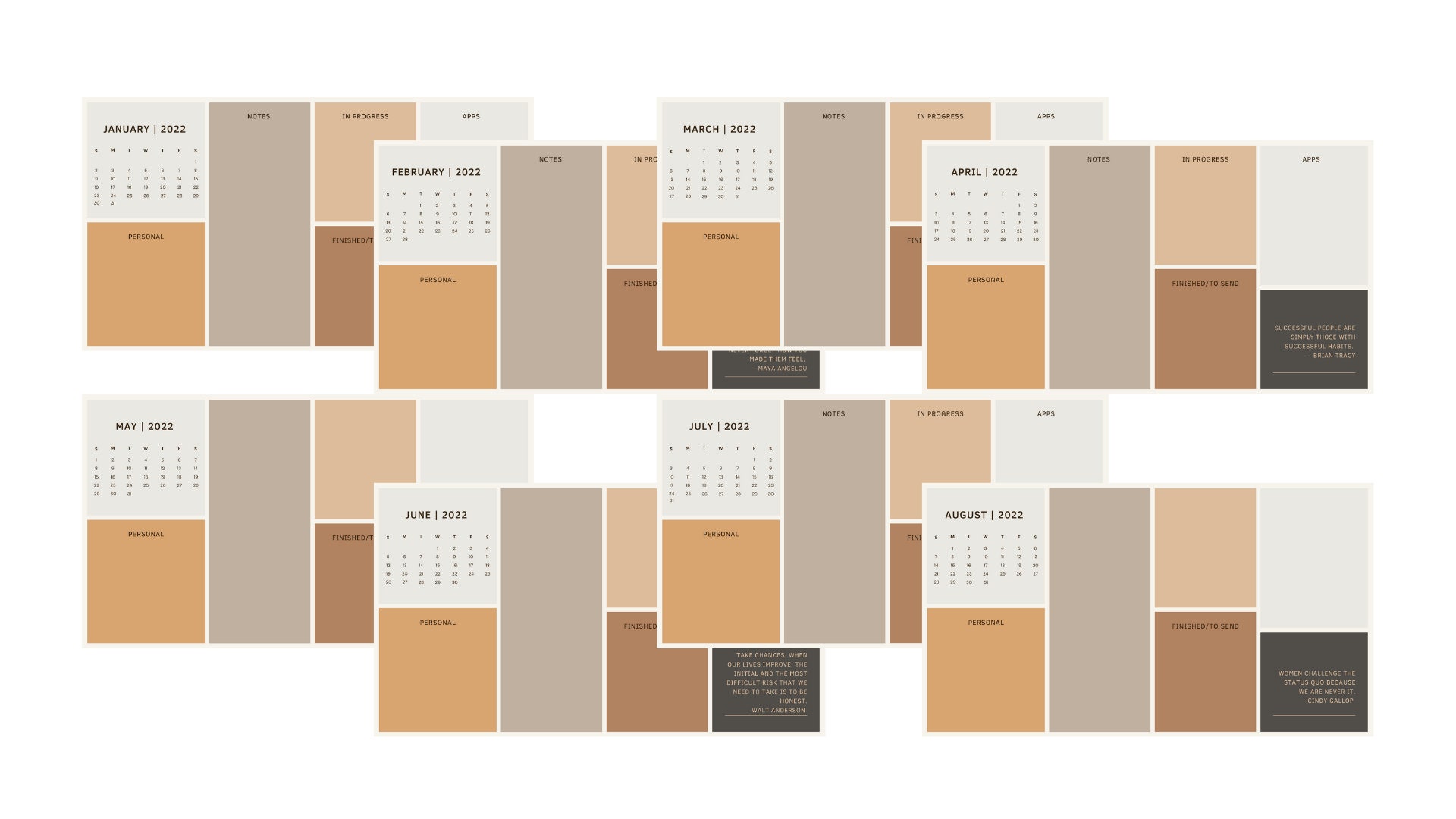Desktop Organizer Calendar Background Wallpaper Laptop File Aesthetic ...
