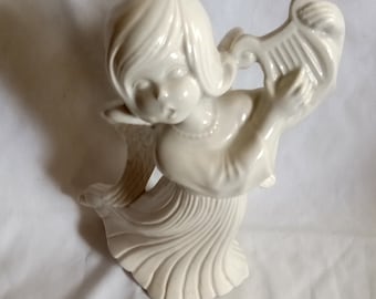 Angel Lyre Figurine - Etsy