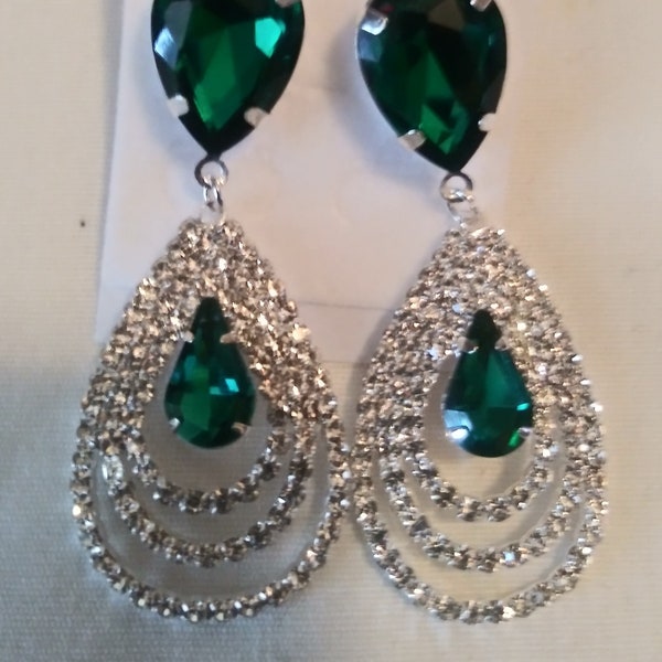 Womens Formal Green Earrings - Etsy