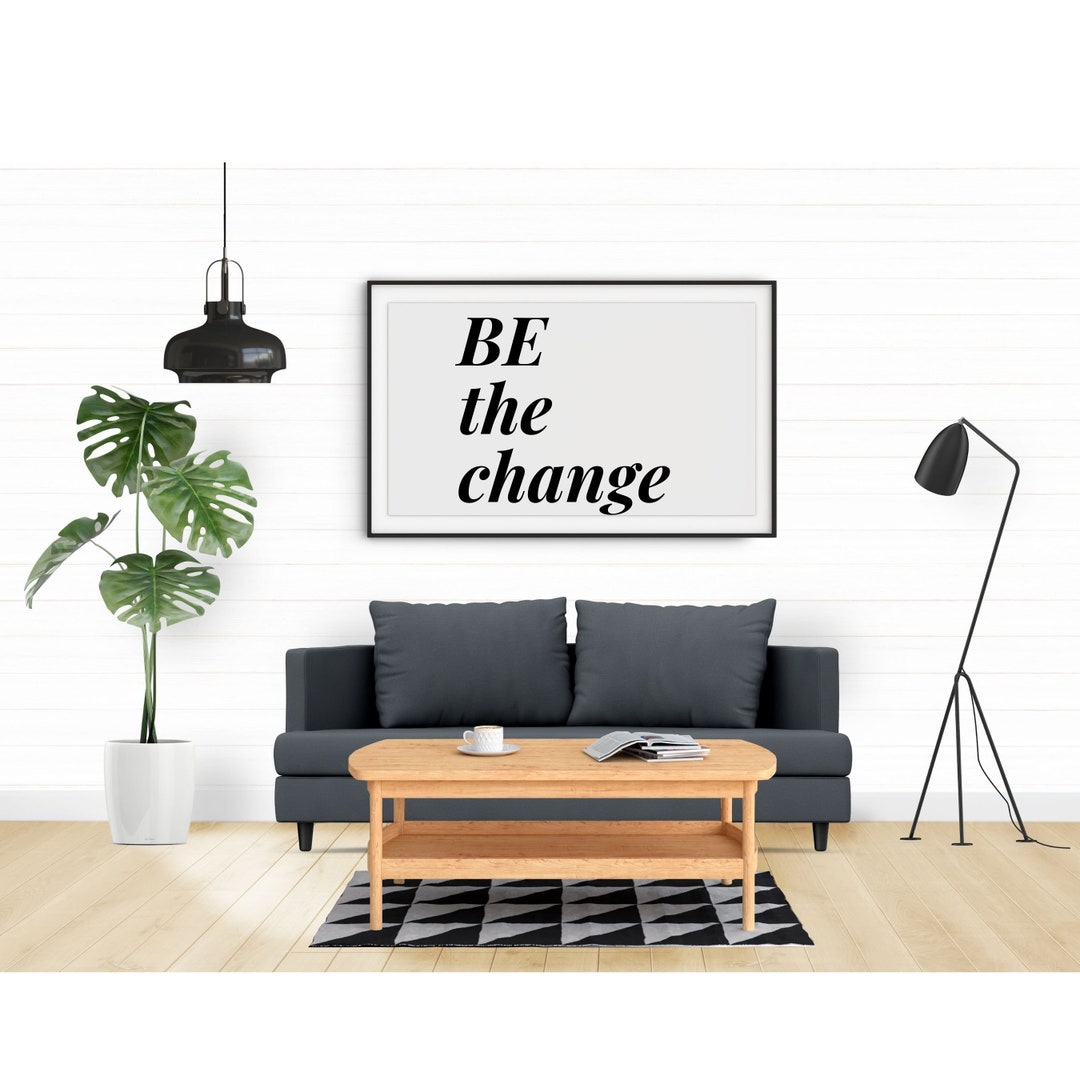 Be the Change Digital File Svg and Png Instant Download - Etsy