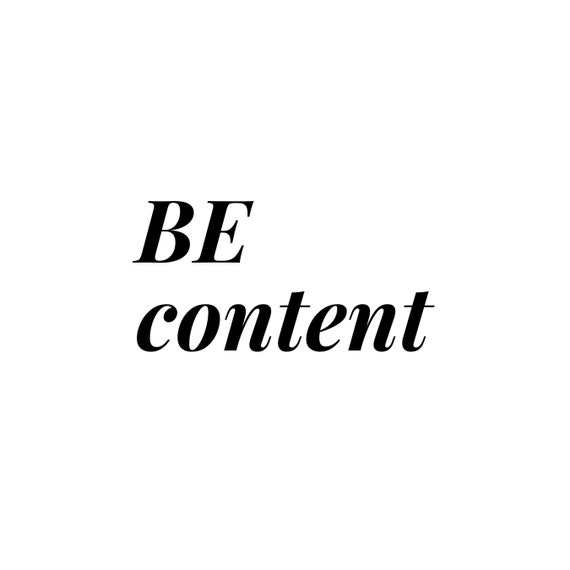 Be Content Digital Files Svg and Png Instant Download - Etsy