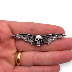 Skull With Wings Pin - Etsy