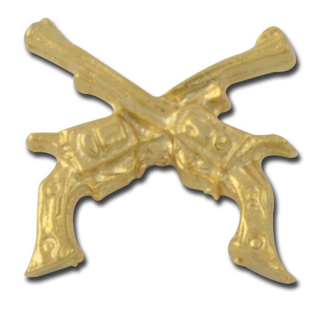 Crossed Guns Lapel Pin - Etsy