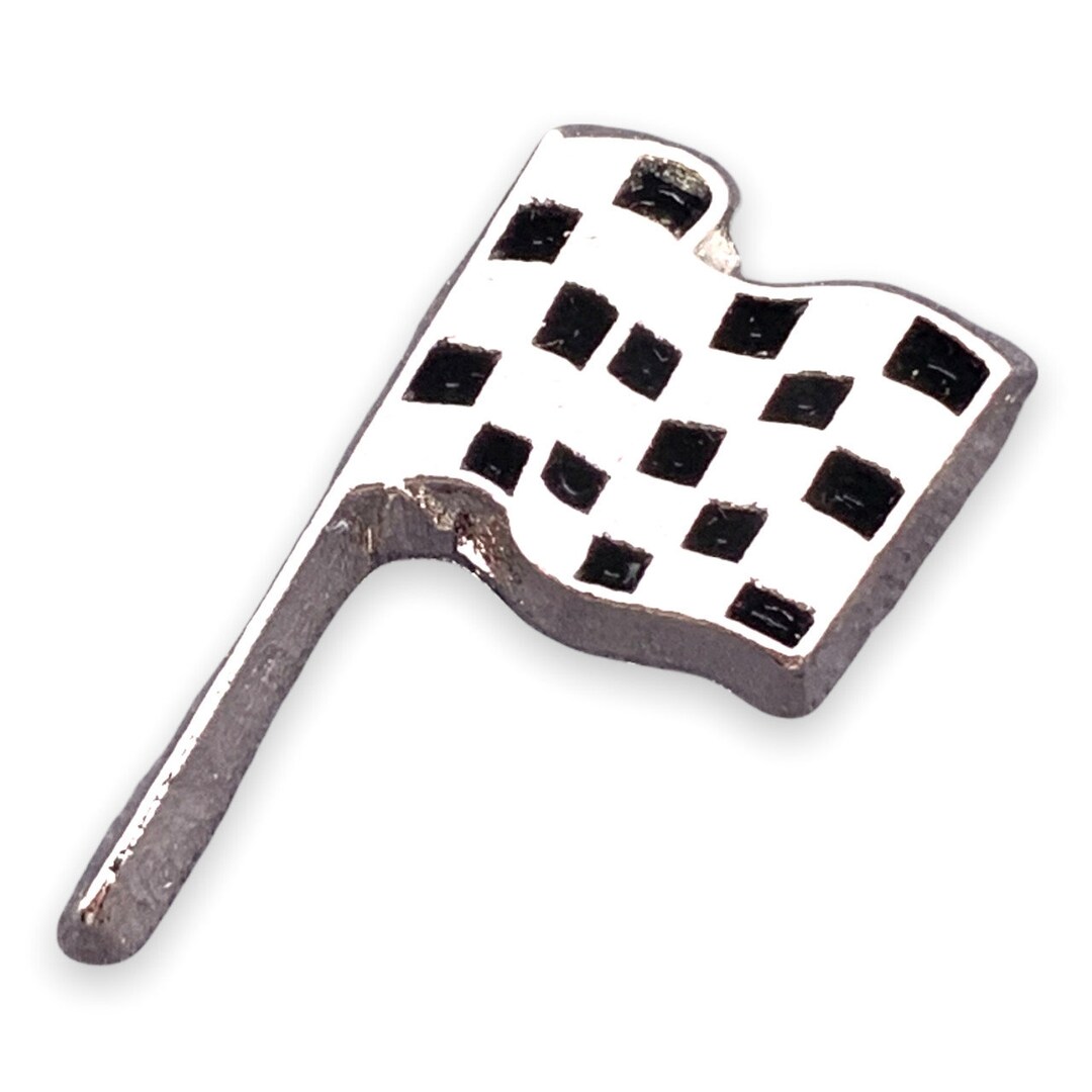 Single Checkered Flag Pin - Etsy