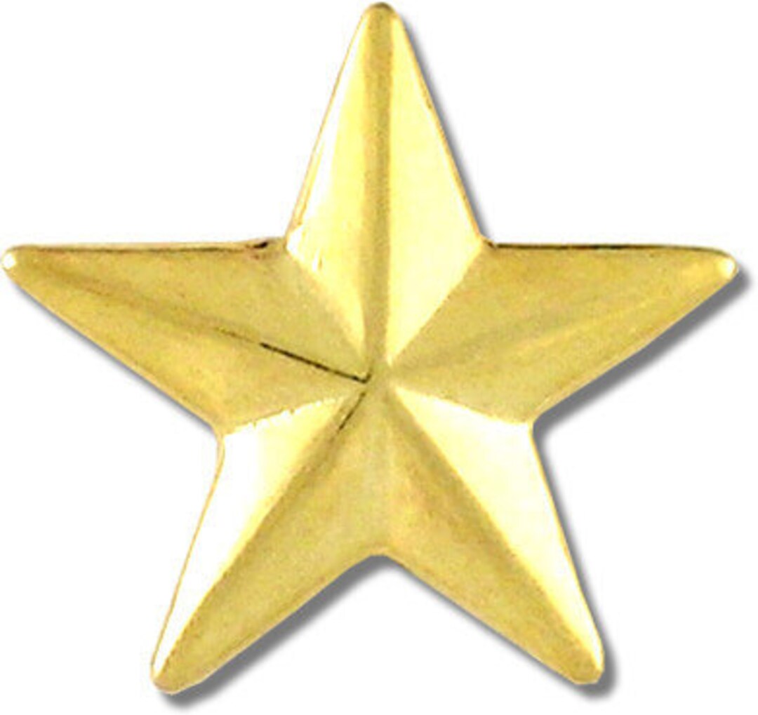 B02 Beveled Star Lapel Pin - Etsy