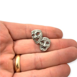 Comedy Tragedy Theater Mask Lapel Pin - Etsy