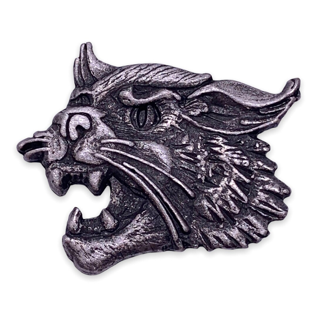 H12 Wildcat Head Lapel Pin - Etsy