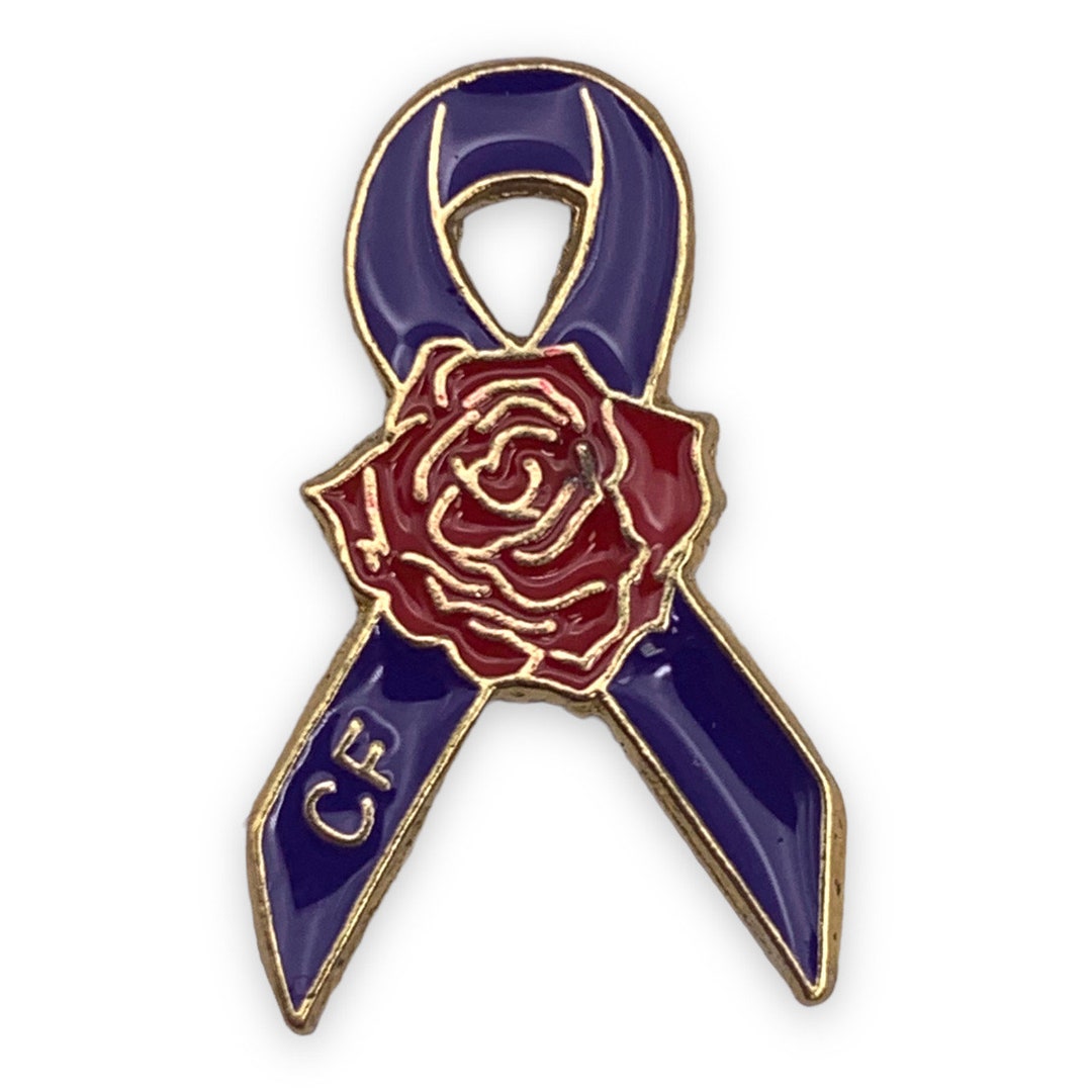 Cystic Fibrosis Awareness Ribbon Pin - Etsy
