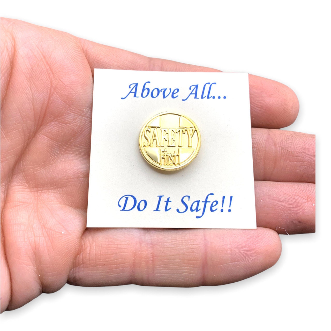 Safety First Lapel Pin - Etsy