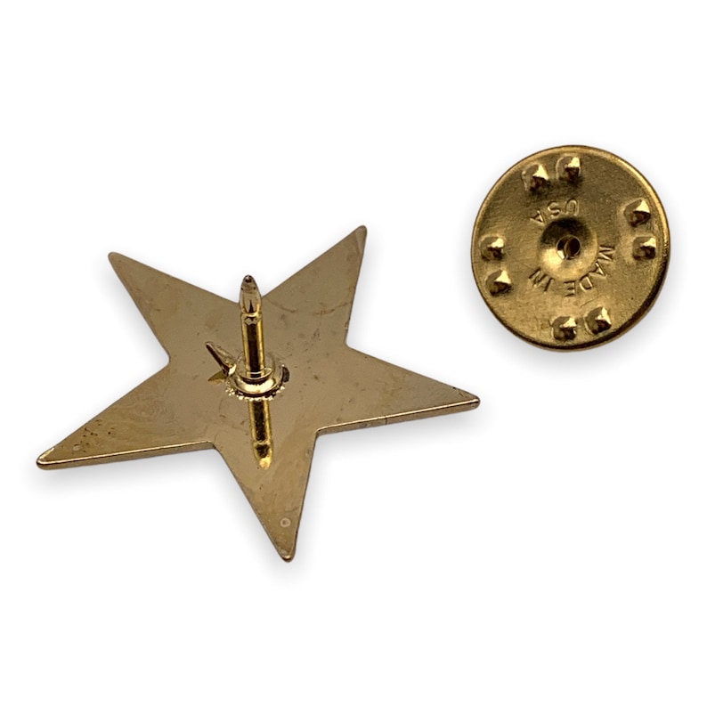 Gold or Silver Star Lapel Pin - Etsy
