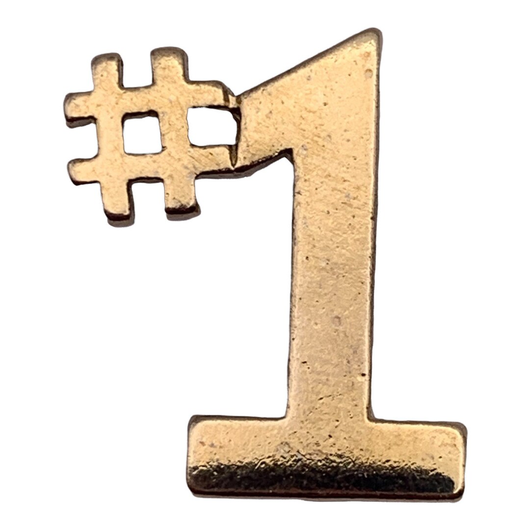 No 1 Style 2 Lapel Pin - Etsy