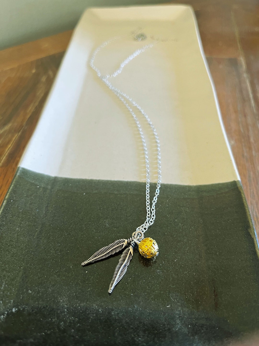 Wizarding World Inspired Golden Snitch Necklace Wizard Sport - Etsy