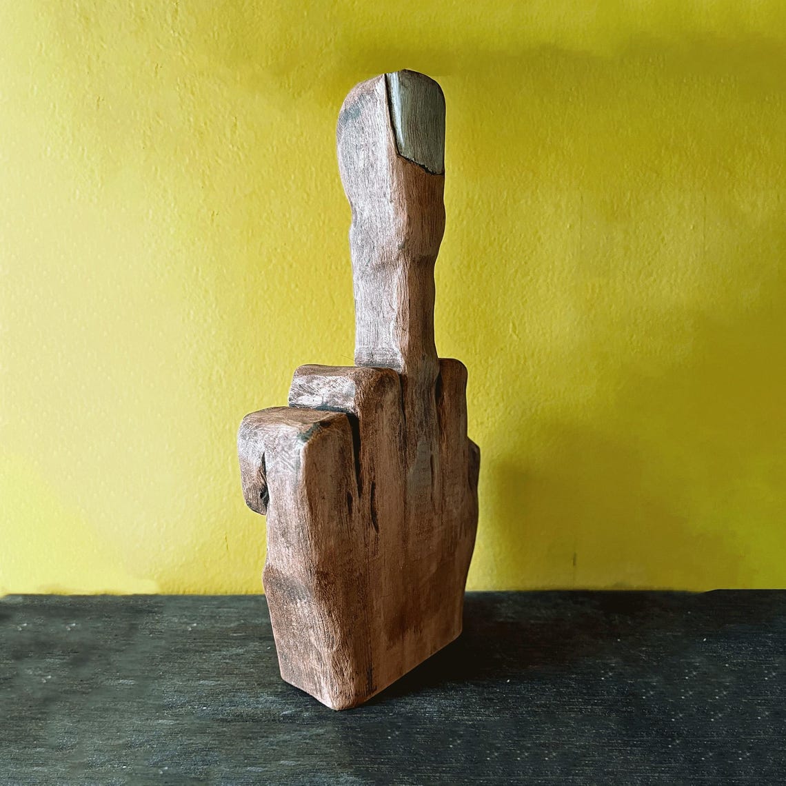 Big F You Hand Carved Middle Finger Obscene Gifts - Etsy