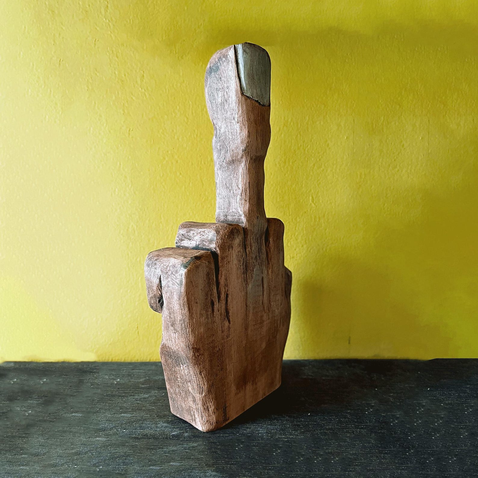 Big F You Hand Carved Middle Finger Obscene Gifts - Etsy