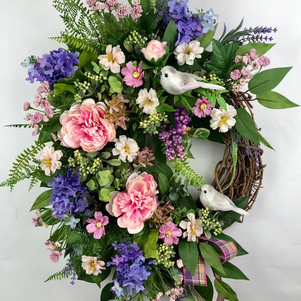 Spring Lilac Wreath - Etsy