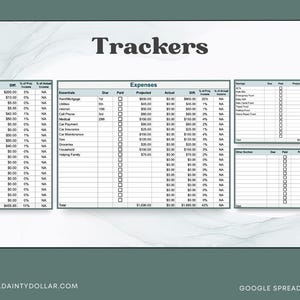 Money Blueprint Budget Google Sheet Template, Money Dashboard, Net ...