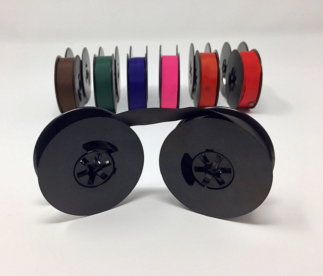 Universal Typewriter Ink Ribbon With Spools – Fits Smith Corona, Royal ...