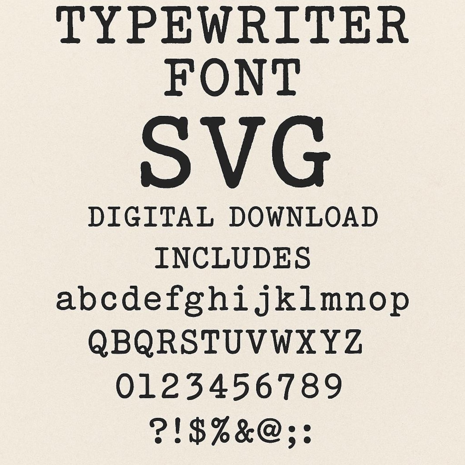 Typewriter Key SVG Bundle Vintage Font Alphabet Letters Cricut ...