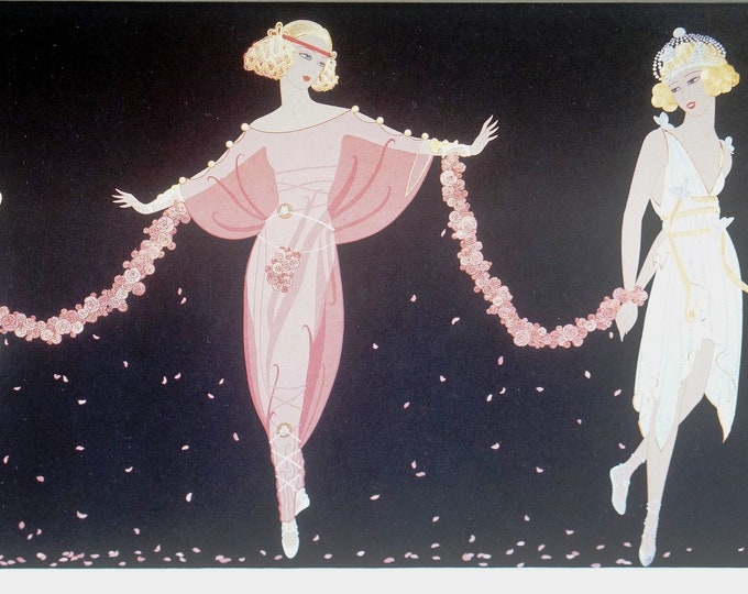 SPRING Chic Original Vintage ERTE Art Deco Print Fashion Book - Etsy