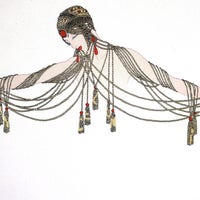 Erte Print, the Seasons "spring", Original Vintage Art Print, Ready to ...