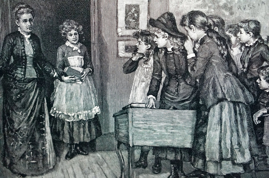 Alice Barber 1886 NEW PUPIL STUDENT Old Victorian School House Teacher ...