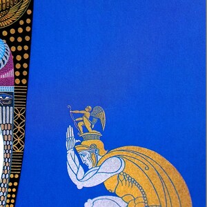 Erte Print 1987 CLEOPATRA CLEOPATRE EGYPTIAN Princess Warriors Egypt ...