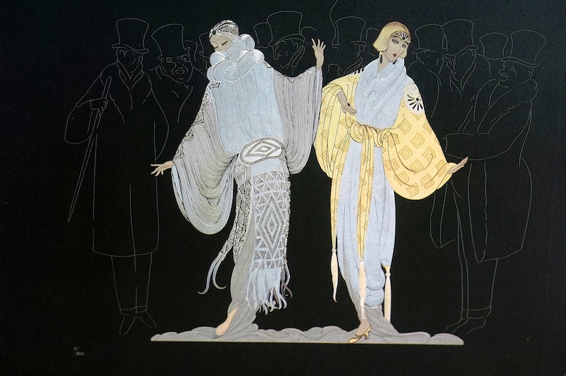 Erte Print 1987 OPENING NIGHT Fashion METROPOLIS Suite Opera - Etsy