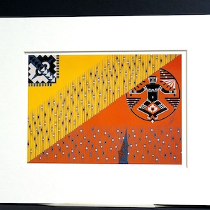 Erte Curtain INDIAN DAGGER DANCE 1989 Classic Erte Professionally ...