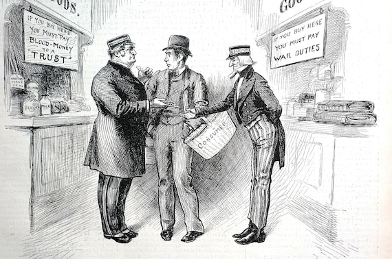Trusts Political Cartoon