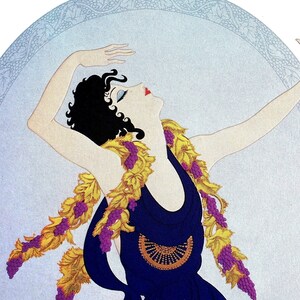 Erte Print 1987 BACCHANTE HIGH PRIESTESS Greek Mythology Bacchus Spirit ...
