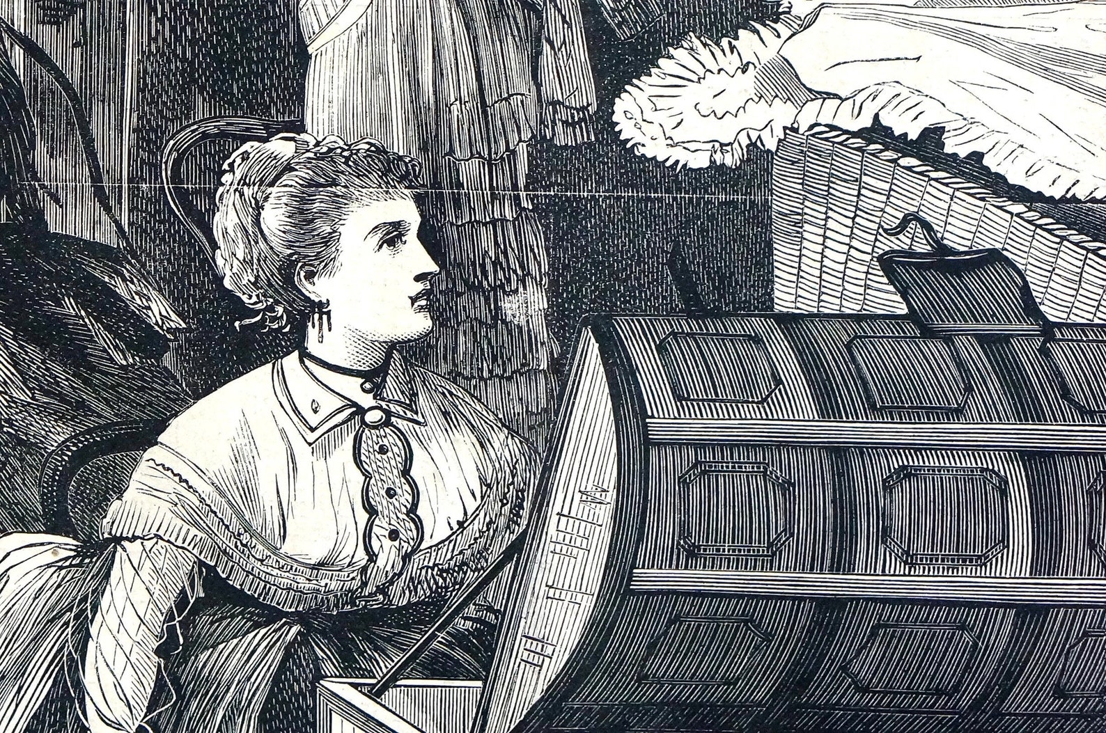 Victorian Vacation 1869 LADIES PACKING for COUNTRY Children Ladies ...