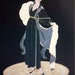 Erte Matted Print 1991 WINTER in PARIS FRANCE Black Velvet and Fur ...