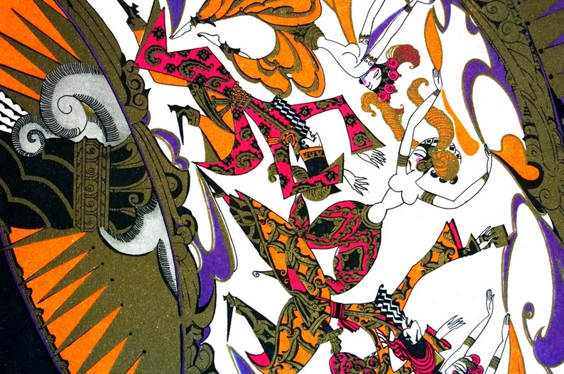 Anne Fish Ltd Ed 1922 PERSIAN BELLY DANCERS dancing Girls - Etsy