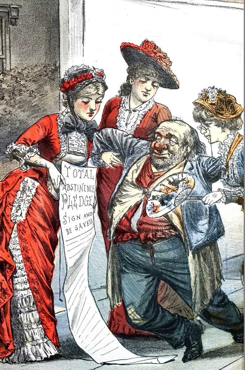 Victorian Charity 1881 HYPOCRISY Help DRUNK Alcoholic Men - Etsy