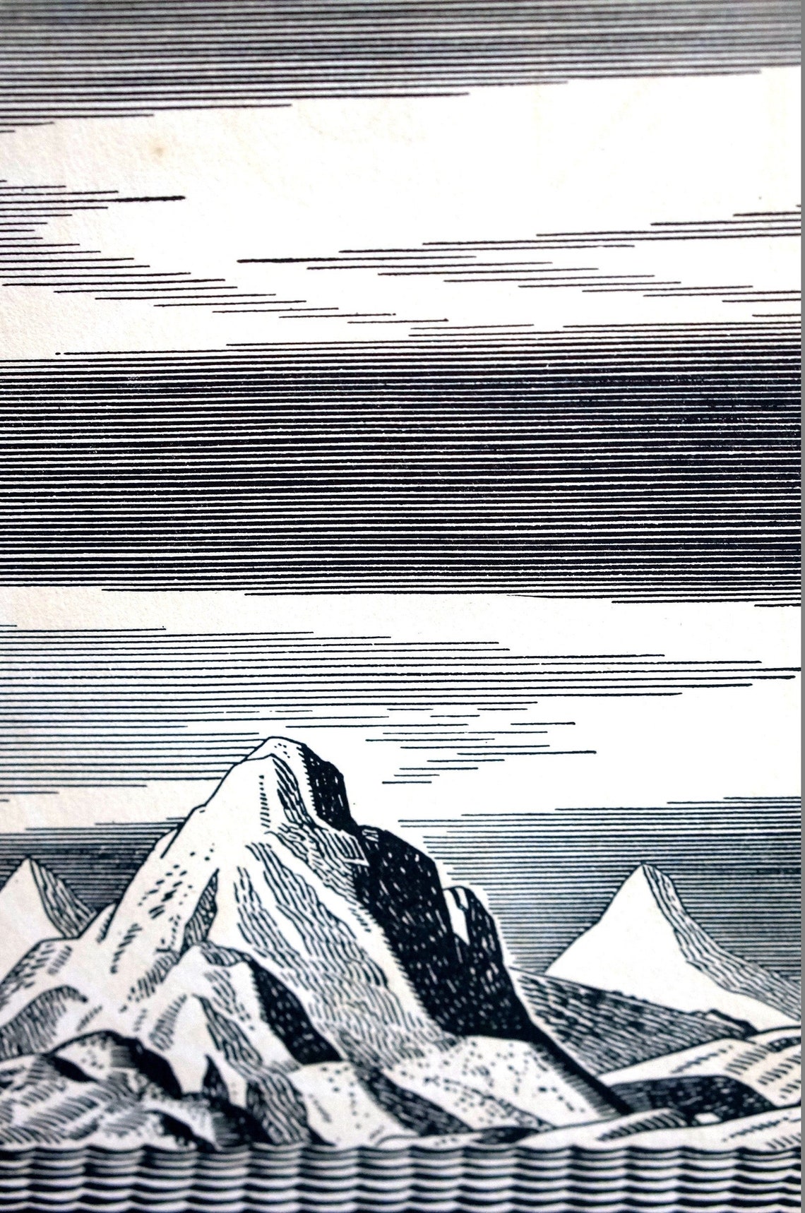 Rockwell Kent 1930 MOUNTAINS ROCKS at SEA Seascape Mountain - Etsy