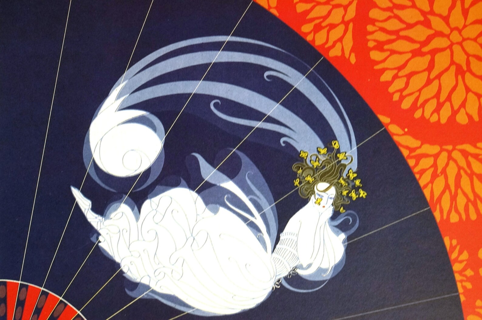 Erte 1982 LEGERETE Floating Lightness from ROARING | Etsy