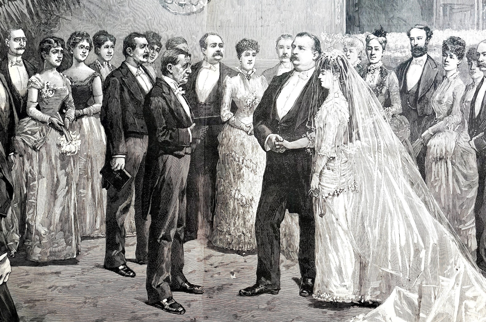 President Grover CLEVELAND WEDDING MARRIAGE 1886 Francis - Etsy