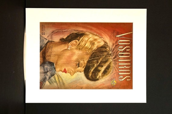 Vitucho Vosotras Cover Art 1944 ALOOF Lady With FUR HAIR | Etsy