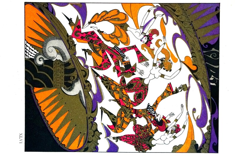 Anne Fish Ltd Ed 1922 PERSIAN BELLY DANCERS dancing Girls - Etsy