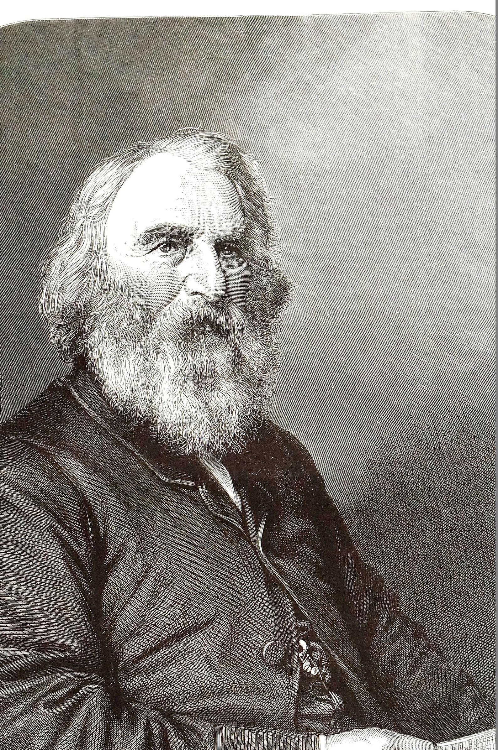 Henry W. Longfellow Portrait 1882 AMERICAN FIRESIDE POET Paul | Etsy