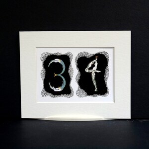 Erte Matted Print 1982 - the NUMERALS - NUMBER 34 - Address Number ...