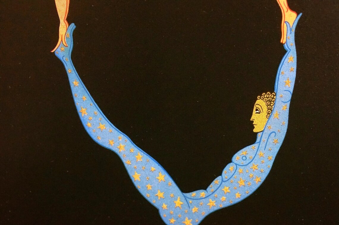 Erte 1982 - Letter O - ALPHABET SERIES - Gymnastics Acrobatics Acrobats ...