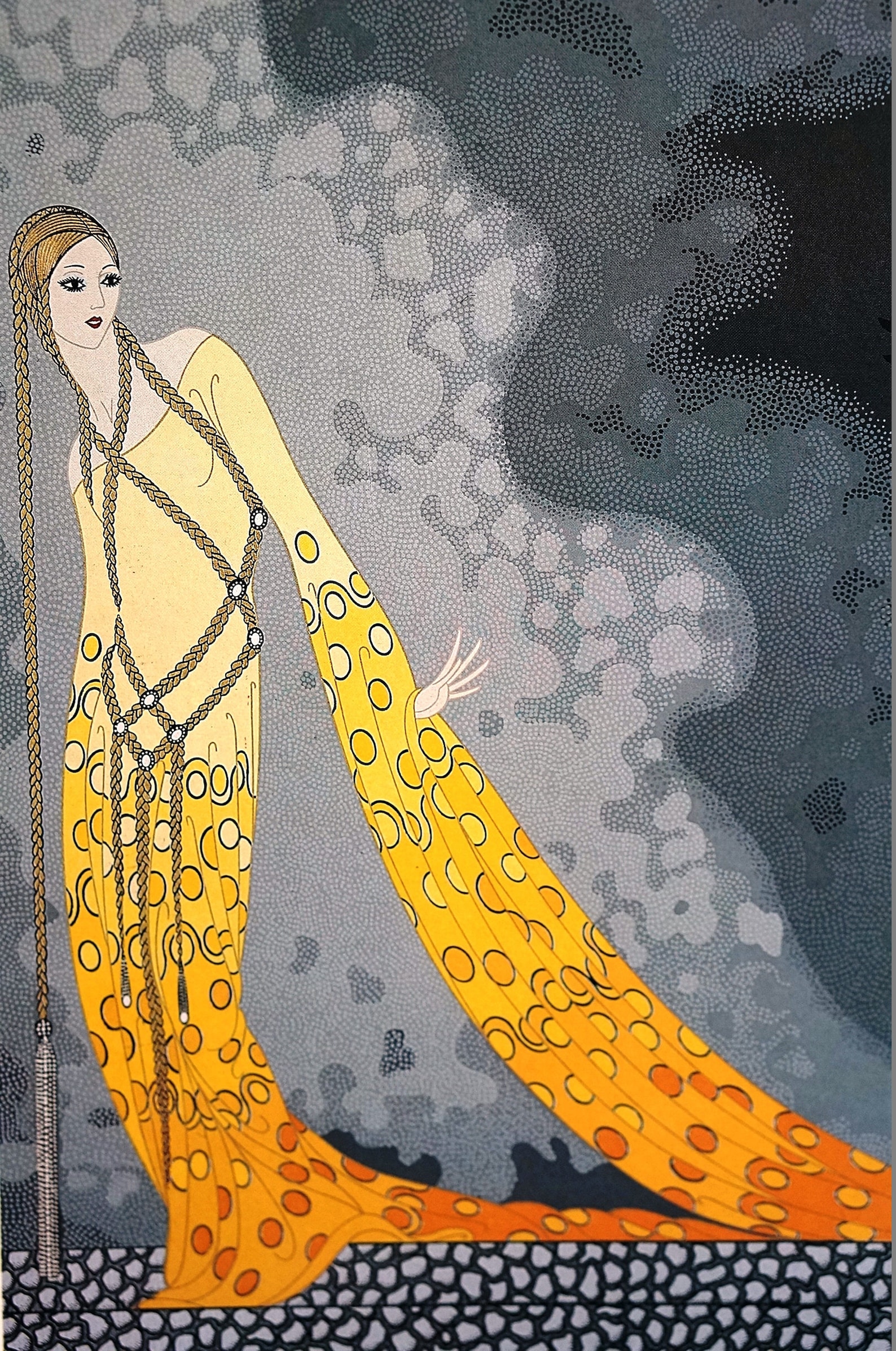 Erte Matted Print 1987 Princess MELISANDE and Prince GOLAUD Evil Shadow ...