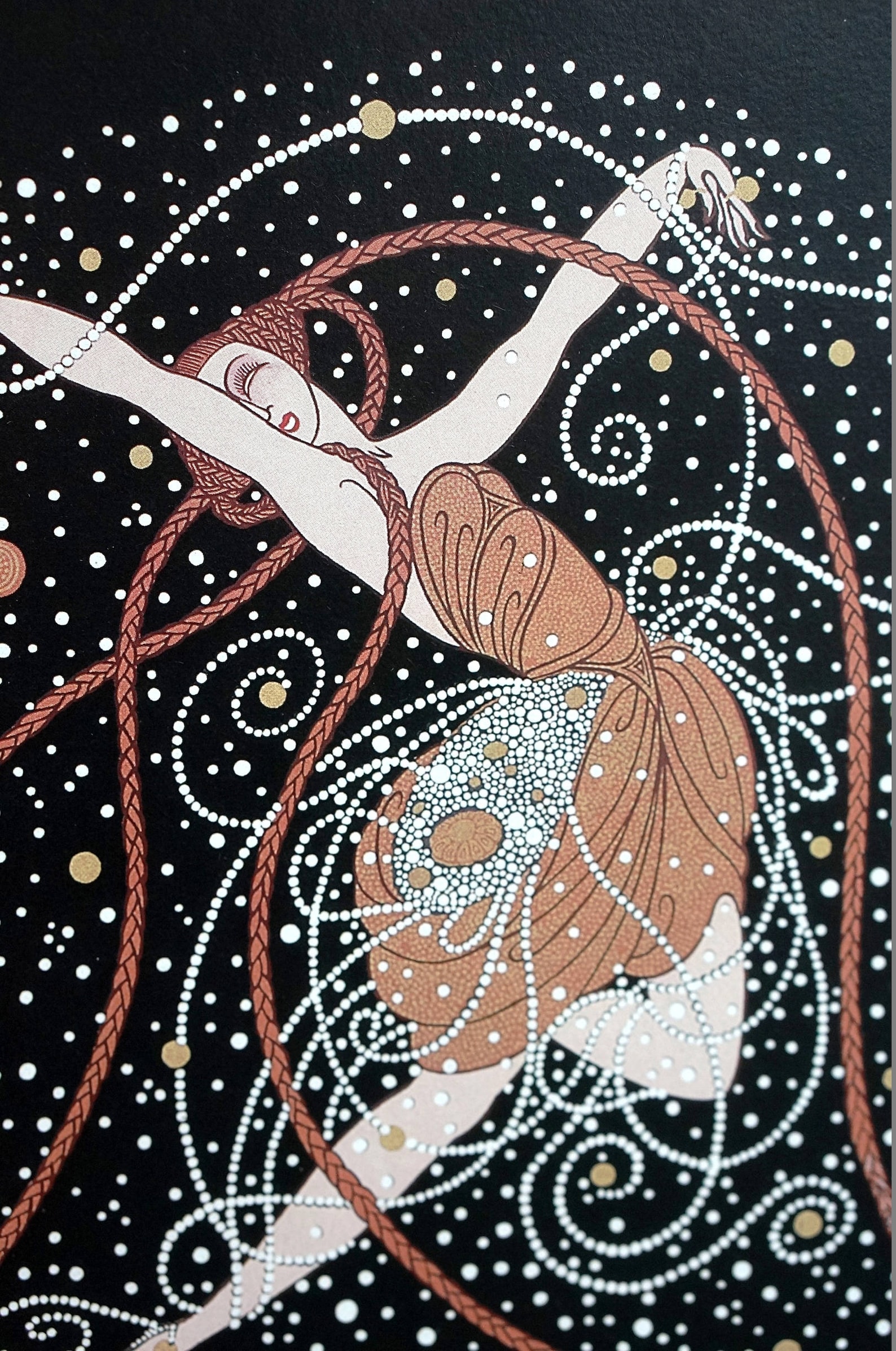 Erte Matted Print 1987 BALLET DANCER ONDEE Rain Shower | Etsy