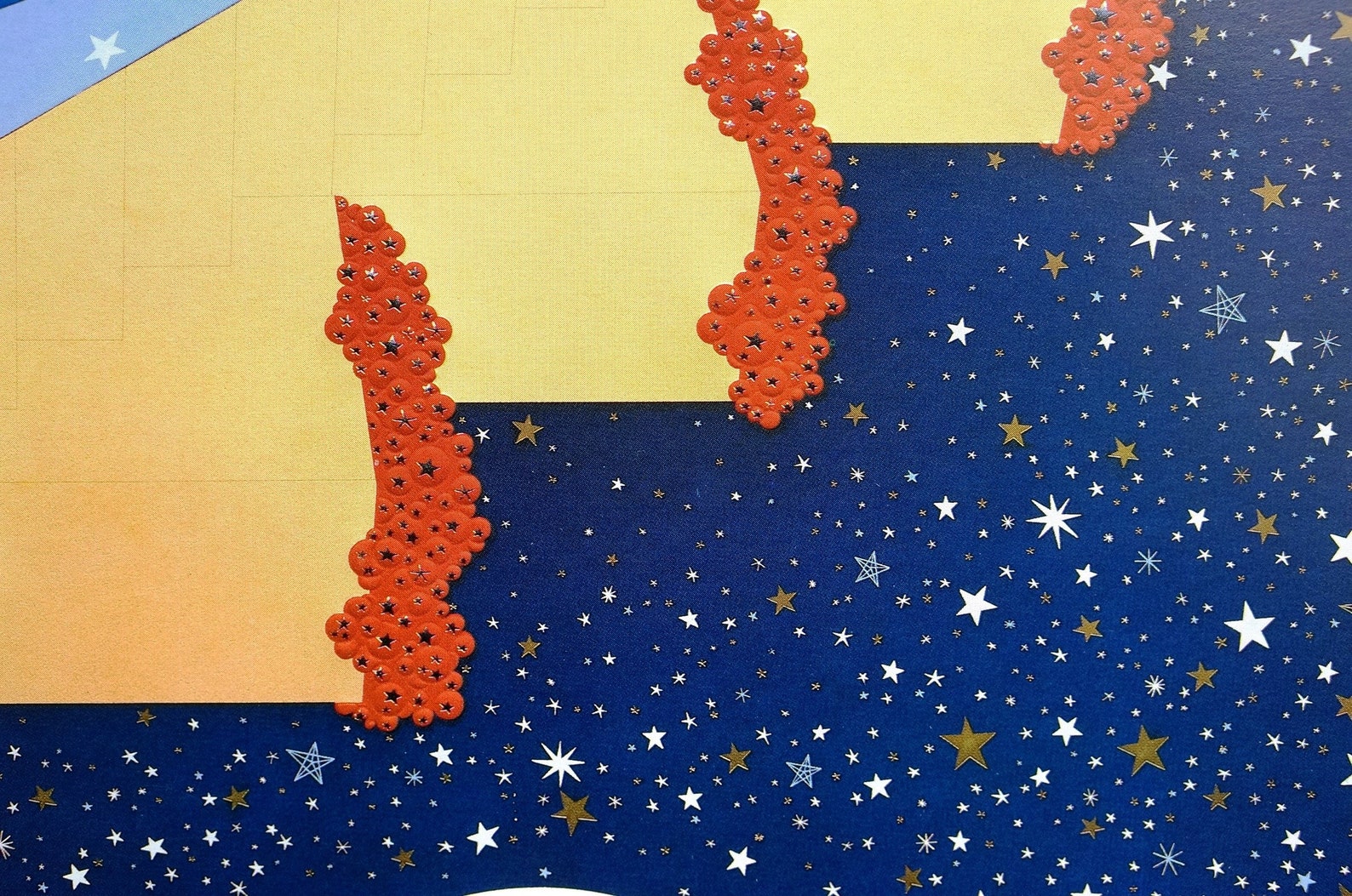 Erte 1991 STAR SPANGLED NIGHT Stars Moon Moonlight Patriotic Art Blue ...