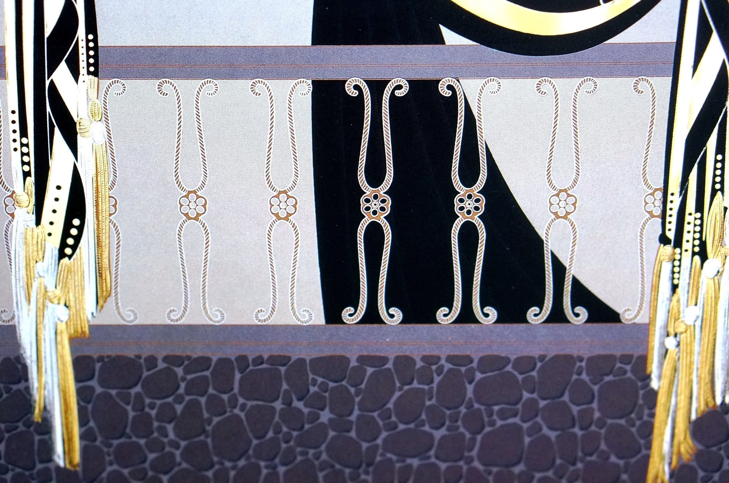 Erte Matted Print 1991 BALCONY Lady in CHECKERED Opera Cloak | Etsy