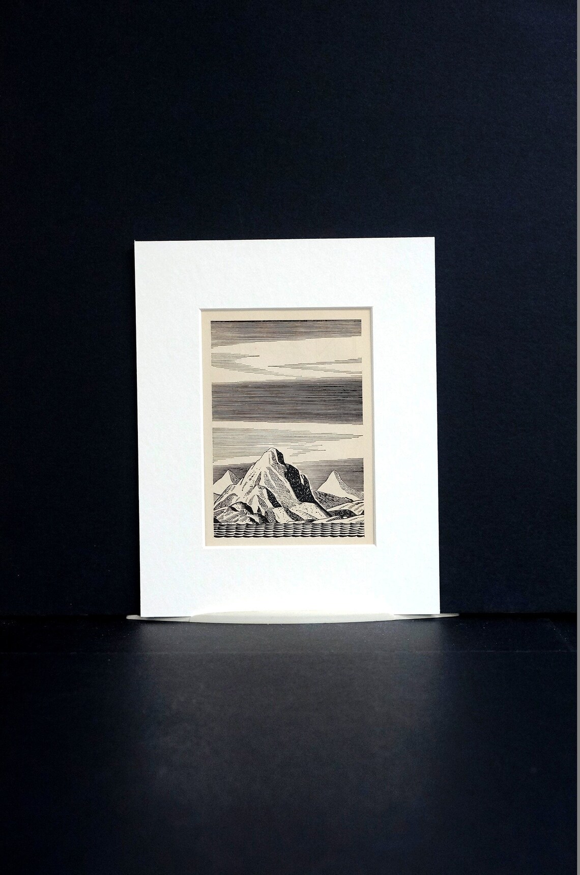 Rockwell Kent 1930 MOUNTAINS ROCKS at SEA Seascape Mountain View ...
