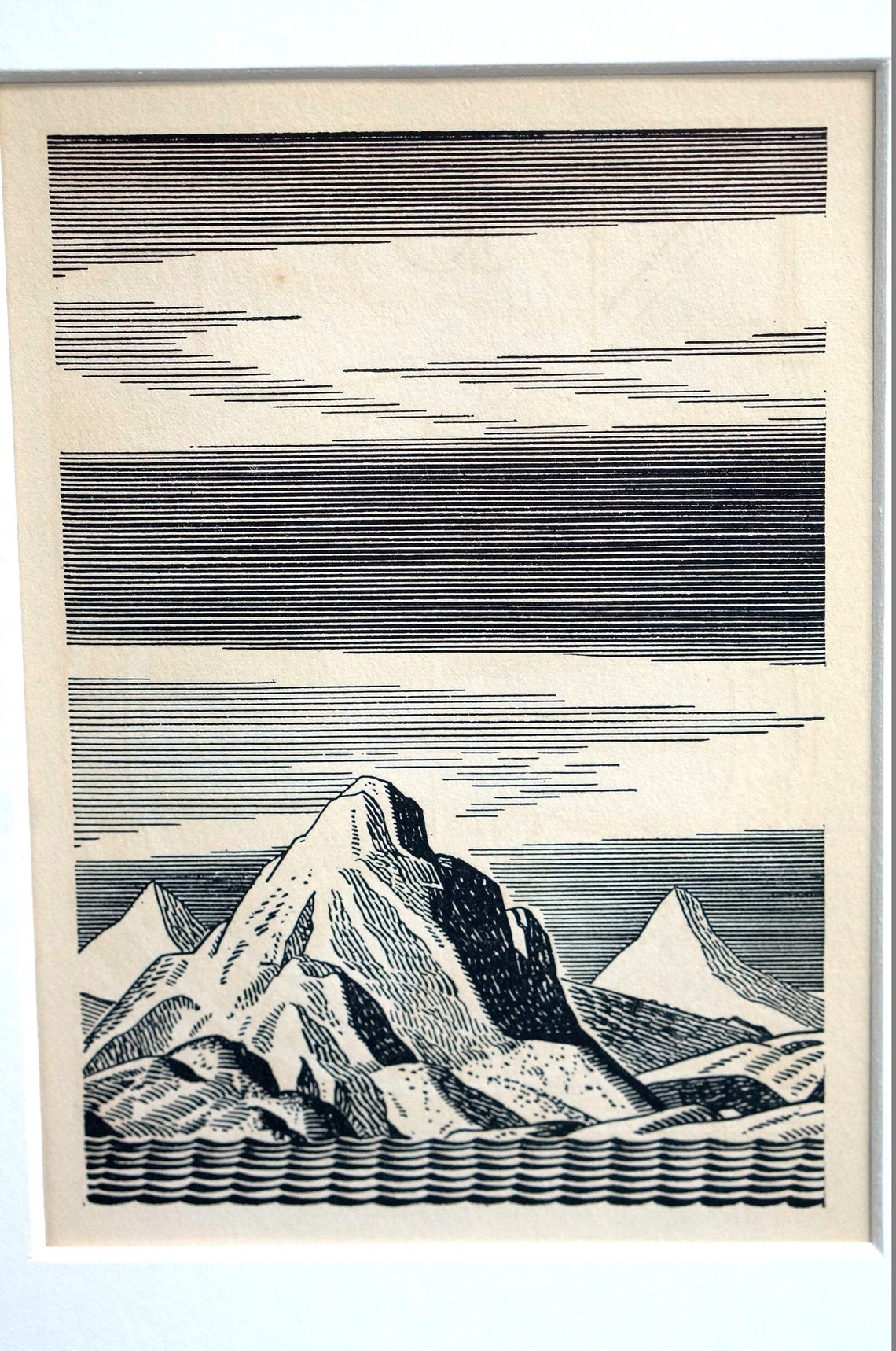 Rockwell Kent 1930 MOUNTAINS ROCKS at SEA Seascape Mountain - Etsy