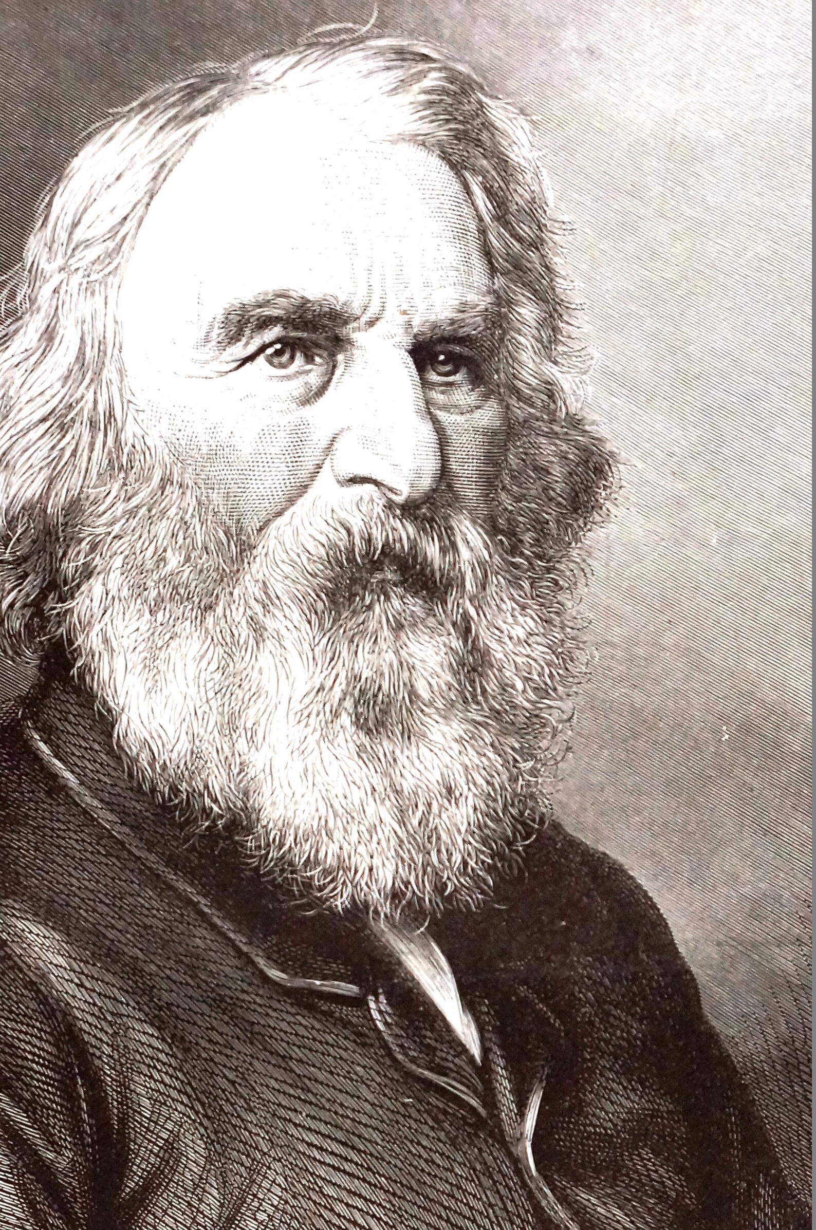 Henry W. Longfellow Portrait 1882 AMERICAN FIRESIDE POET Paul | Etsy